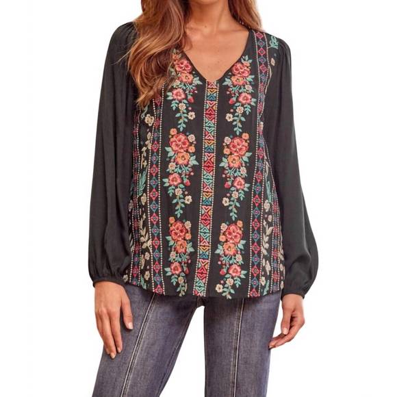 ANDREE BY UNIT | Tops | New Andree By Unit Floral Embroidered Blouse In ...